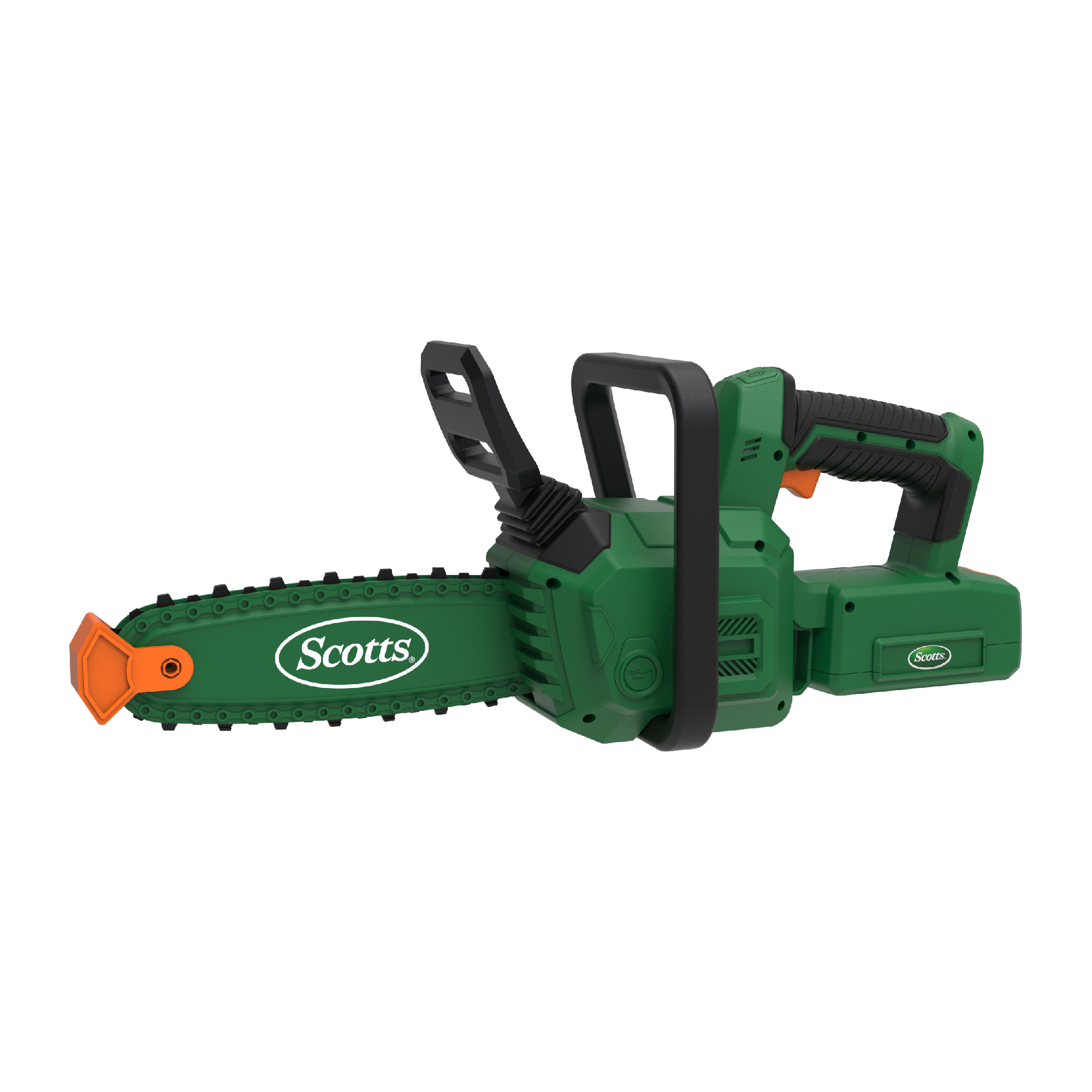 Scotts Battery Operated Deluxe Chainsaw RED TOOL BOX